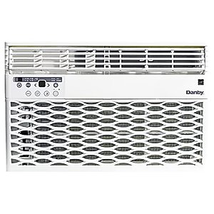 Danby DAC080EB6WDB 8,000 BTU Energy Star Window Air Conditioner, Programmable Timer, LED Display and Remote Control, Ideal for Rooms Up to 350 Square Feet, in White, 8000