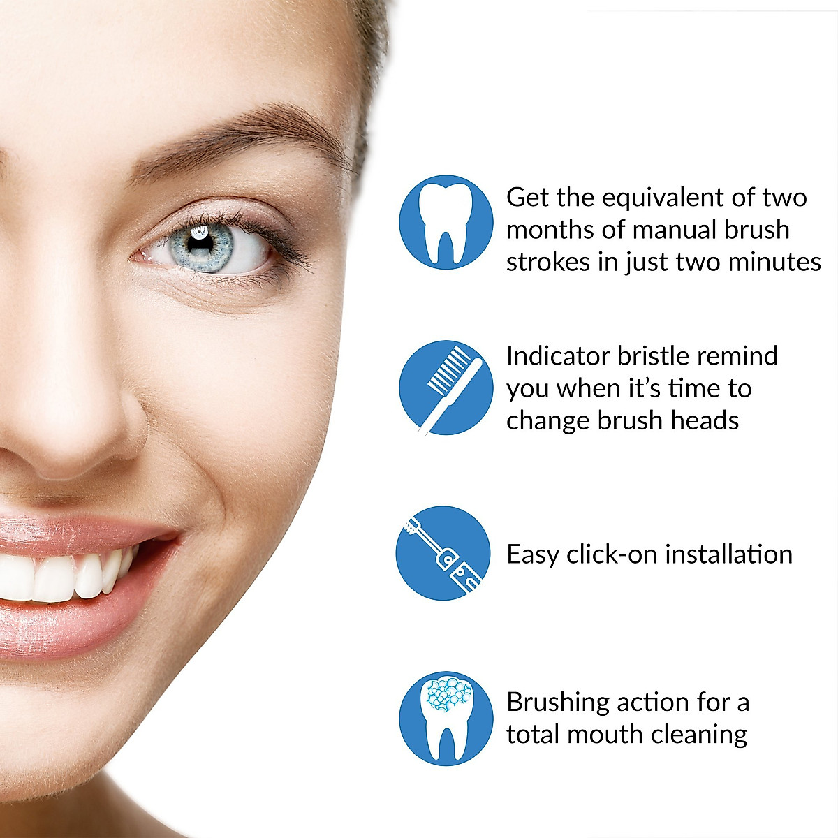 The Best Oral B Electric Toothbrush Replacement Heads | Remove Plaque & Decrease Gingivitis | Oral B Replacement Heads | 4 Regular Oral B Electric Toothbrush Heads + 4 Free Soft Brush Oral B Heads (8)