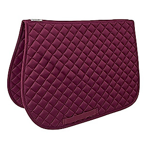 Dover Saddlery Portable Saddle Stand & Quilted All-Purpose Saddle Pad, Burgundy