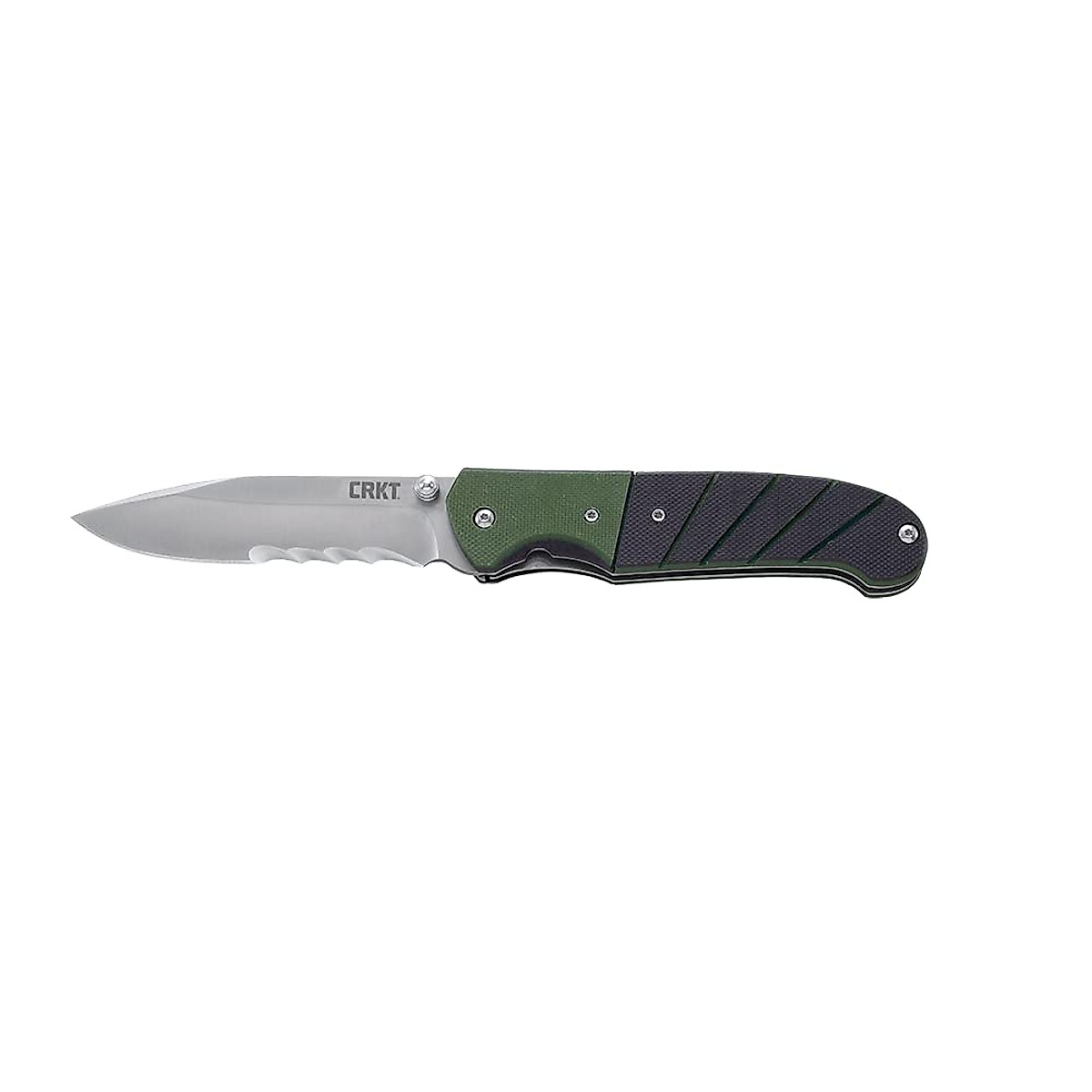COLUMBIA RIVER KNIFE & TOOL Ignitor EDC Folding Pocket Knife: Assisted Opening Everyday Carry, Serrated Edge Blade, Veff Serrations, Thumb Stud, Liner Lock, G10 Handle, Pocket Clip 6855