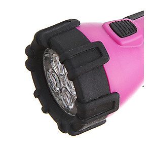 Dorcy 55 Lumen Floating Water Resistant LED Flashlight with Carabineer Clip, Pink ( 41-2509)