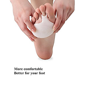 6PCS Silicone Gel Ball of Foot Cushion Arch Support Insoles Metatarsal Foot Pain Relief (6 pcs)