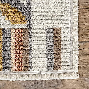 nuLOOM Avianna Giraffe Kids Fringe Area Rug, 8' x 10', Beige