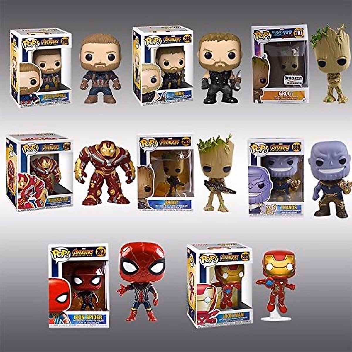 POP Marvel: Avengers Infinity War - Iron Spider (Spider-Man) Funko Pop! Vinyl Figure (Bundled with Compatible Pop Box Protector Case), Multicolor, 3.75 inches