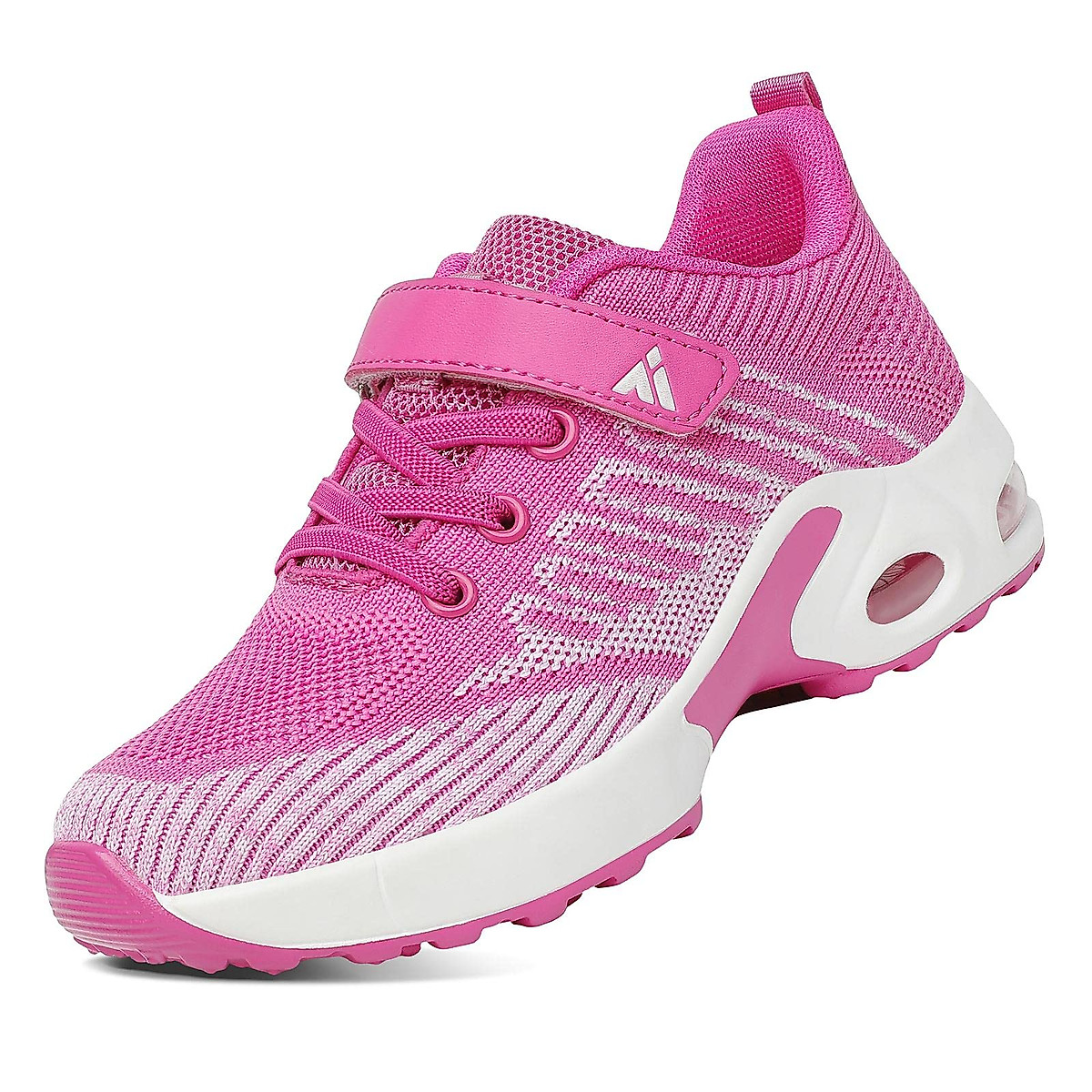Mishansha Girls Boys Sport Tennis Shoes Toddler Kids Athletic Runnings Shoes Anti-Slip Outdoor Sneakers for Walking Playing Gym Rosy Size 2 Little Kid