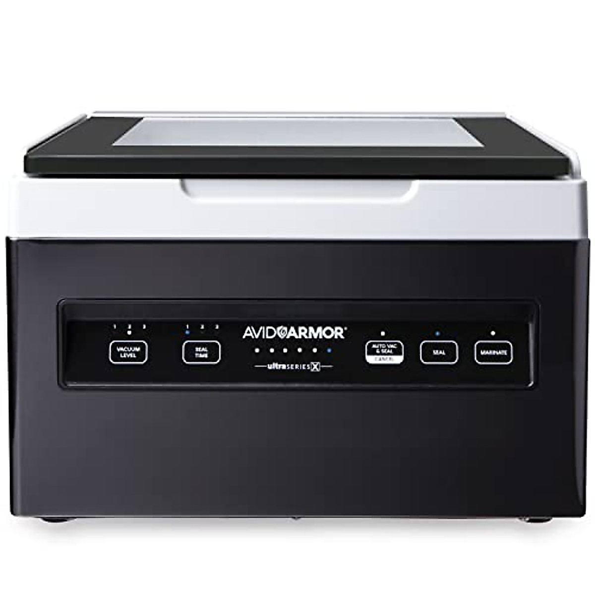 Avid Armor Chamber Vacuum Sealer USVX Ultra Series, Automatic Press and Go Vacuum and Seal Settings, Kitchen Friendly Black Color, Perfect for Liquid-Rich Foods, Meats, Fish, Pickling, Infusions