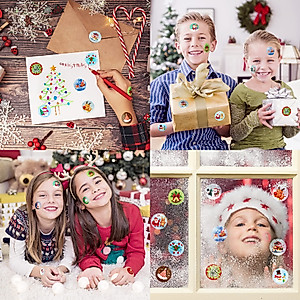 Christmas Stickers,504 PCS Christmas Stickers Labels,Snowman, Elf,Bells,Snow,Reindeer,Xmas Kids Stickers Decals for Crafts Decorations&Christmas Party Supplies (TZ-Chris-A)