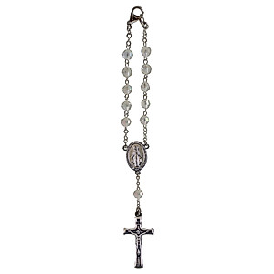 Cathedral Art April/Crystal Birthstone Car Rosary