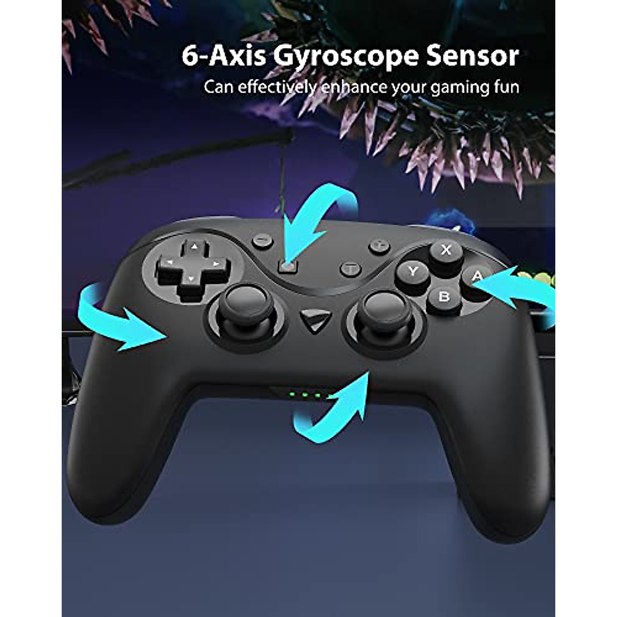 YCCTEAM Switch Controller Compatible With Switch/Switch Lite/Switch Oled, Switch Pro Controller with NFC, Turbo, Dual Vibration Function and Wake Up
