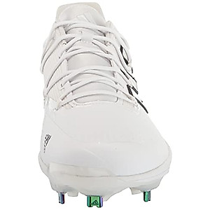 adidas Men's Adizero Afterburner 8 Baseball Shoe, White/Core Black/White, 9.5