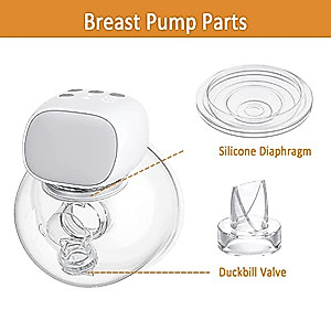 TOVVILD S9 Pro / S12 Pro Duckbill Valve Silicone Diaphragm, Compatible with momcozy Breastpump, Replacement Parts Accessories (S9pro S12pro Parts)