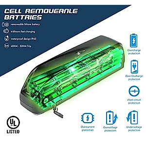 YinZhiBoo Electric Bike E-Bike Fat Tire Electric Bicycle 26" 4.0 Adults Ebike 1000W Removable 48V/13AH Battery 21-Speed Shifting for Trail Riding/Excursion/Commute UL and GCC Certified