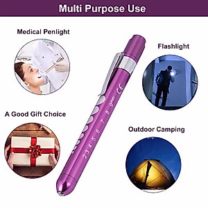 Sunchova Medical Penlight and Pupil Gauge for Medical Nurses,Doctors,Nursing Students and EMT's
