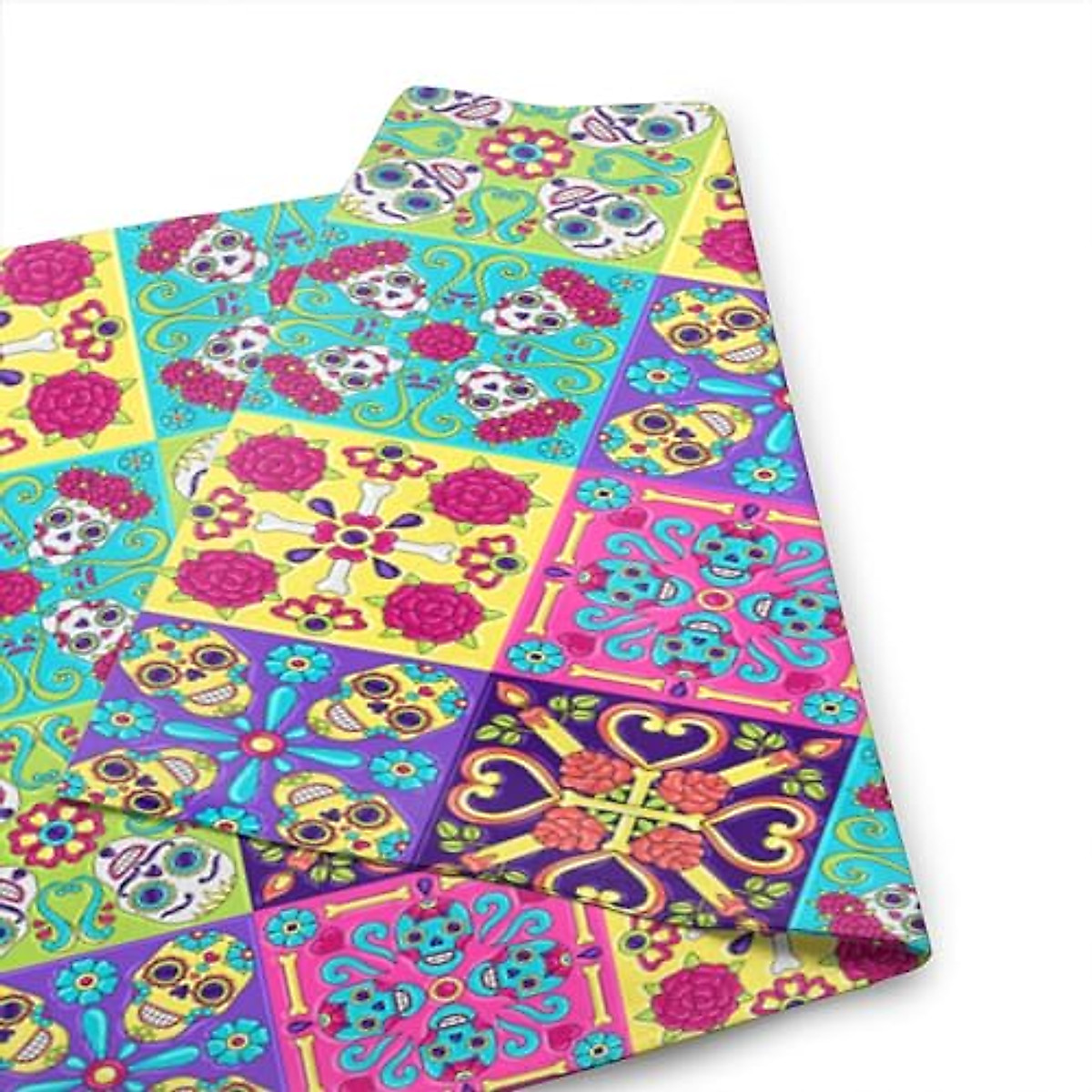 Mexican Talavera Tile Pattern Premium Garden Flags - Garden Decoration Flags/Yard Decoration Flags/Outdoor Garden Flags/Two Shapes Available