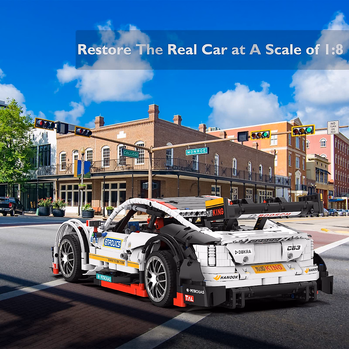 JMBricklayer MOC Super Car Building Toys, 1:8 Model Car Kits Building Blocks, Challenging Race Cars Building Sets, Toy Car Gifts for Boys Teens Age 14+/Adults and Vehicle Enthusiasts(2270 Pieces)