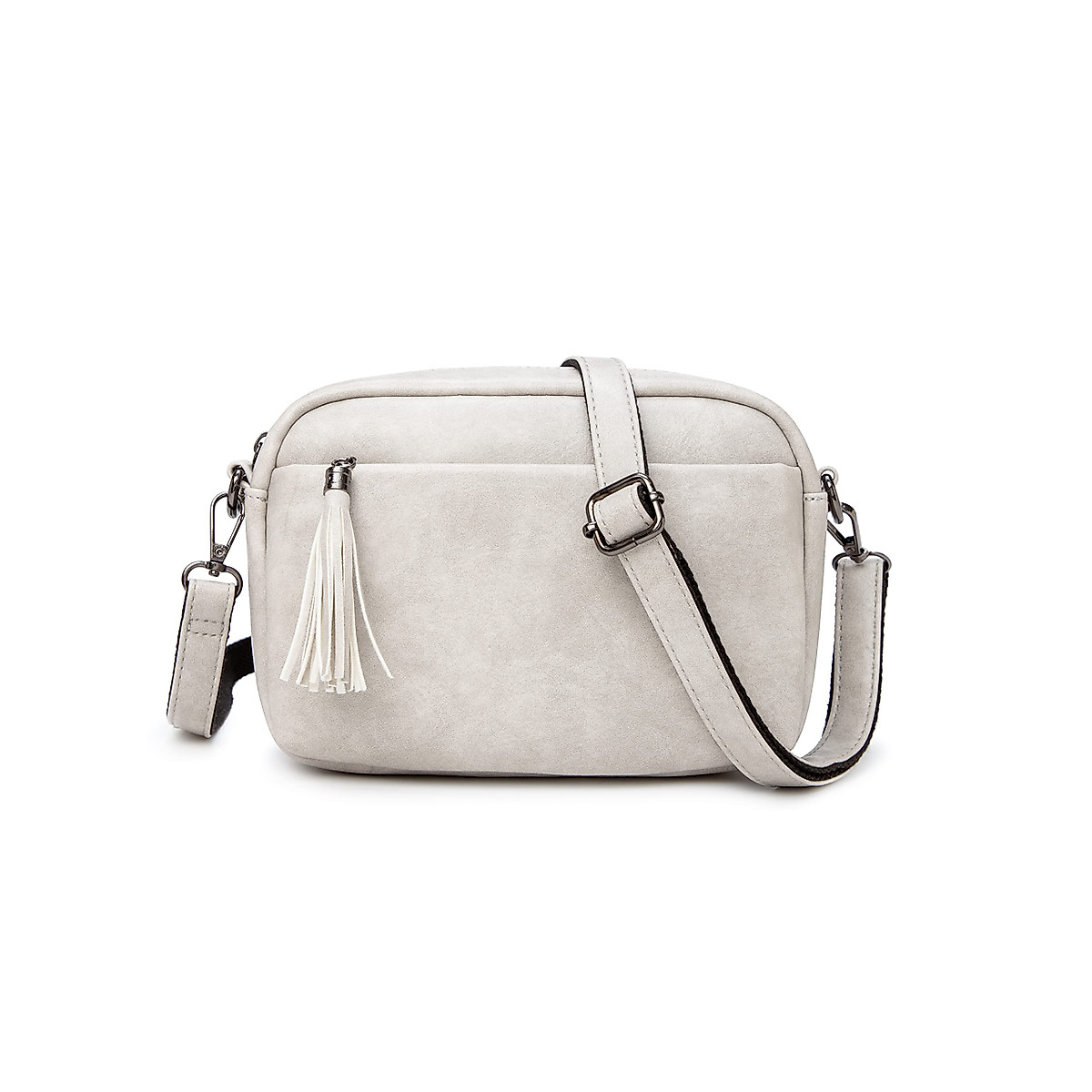 Weilan Triple Zip Small Crossbody Bag for women,Cell Phone Purse Shoulder Handbag Wallet