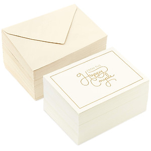 Hallmark Pack of 100 Wedding Thank You Cards (Happy Couple)