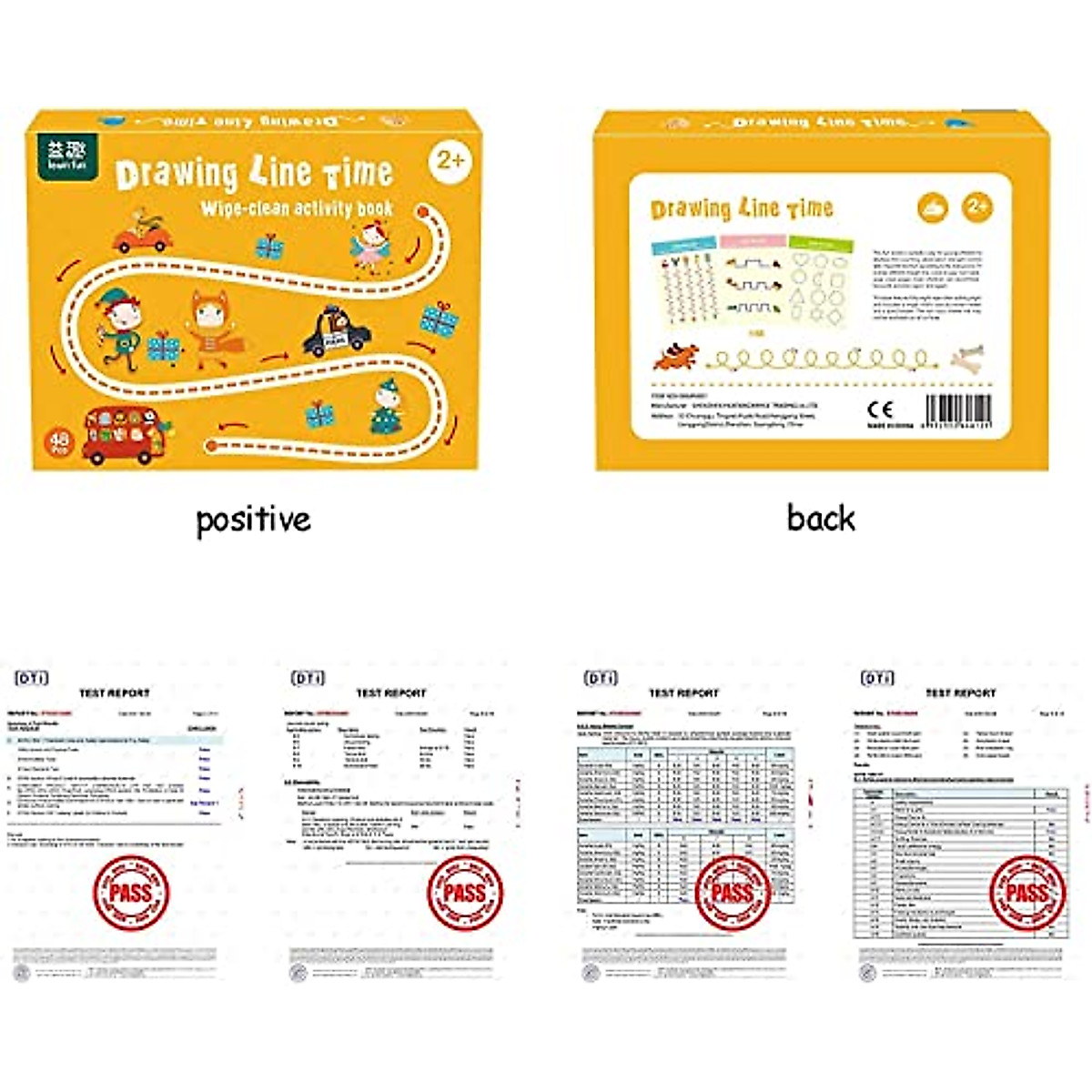 Preschool Learning Activities for 2 Year Olds, Toddler Learning Activities with 4 Dry Erase Markers, Preschool Classroom Must Haves Montessori Educational Toys for 2 3 4 Years Kindergarten Workbooks