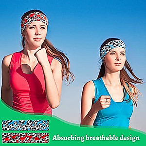 MTLEE 10 Pieces Soccer Headbands Volleyball Headbands Girls Headband Soccer Volleyball Team Headbands Soccer Hair Bands Kids Sports Headbands for Girls Teens Women Adults (Soccer Pattern)