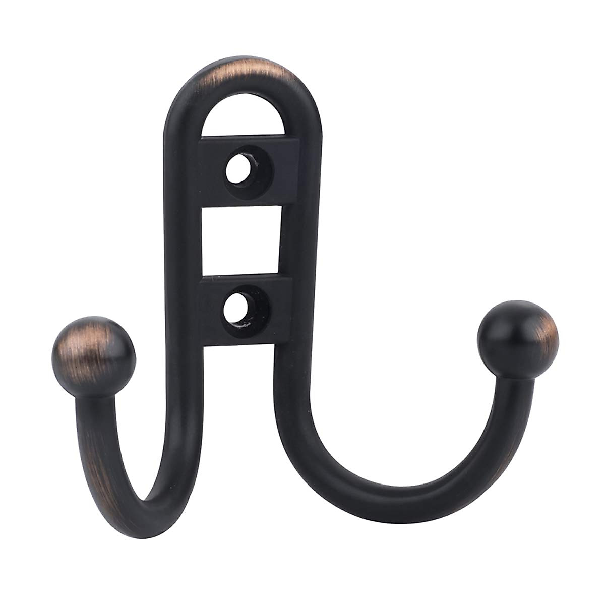 Amazon Basics Robe Hook - Oil Rubbed Bronze, Pack of 5