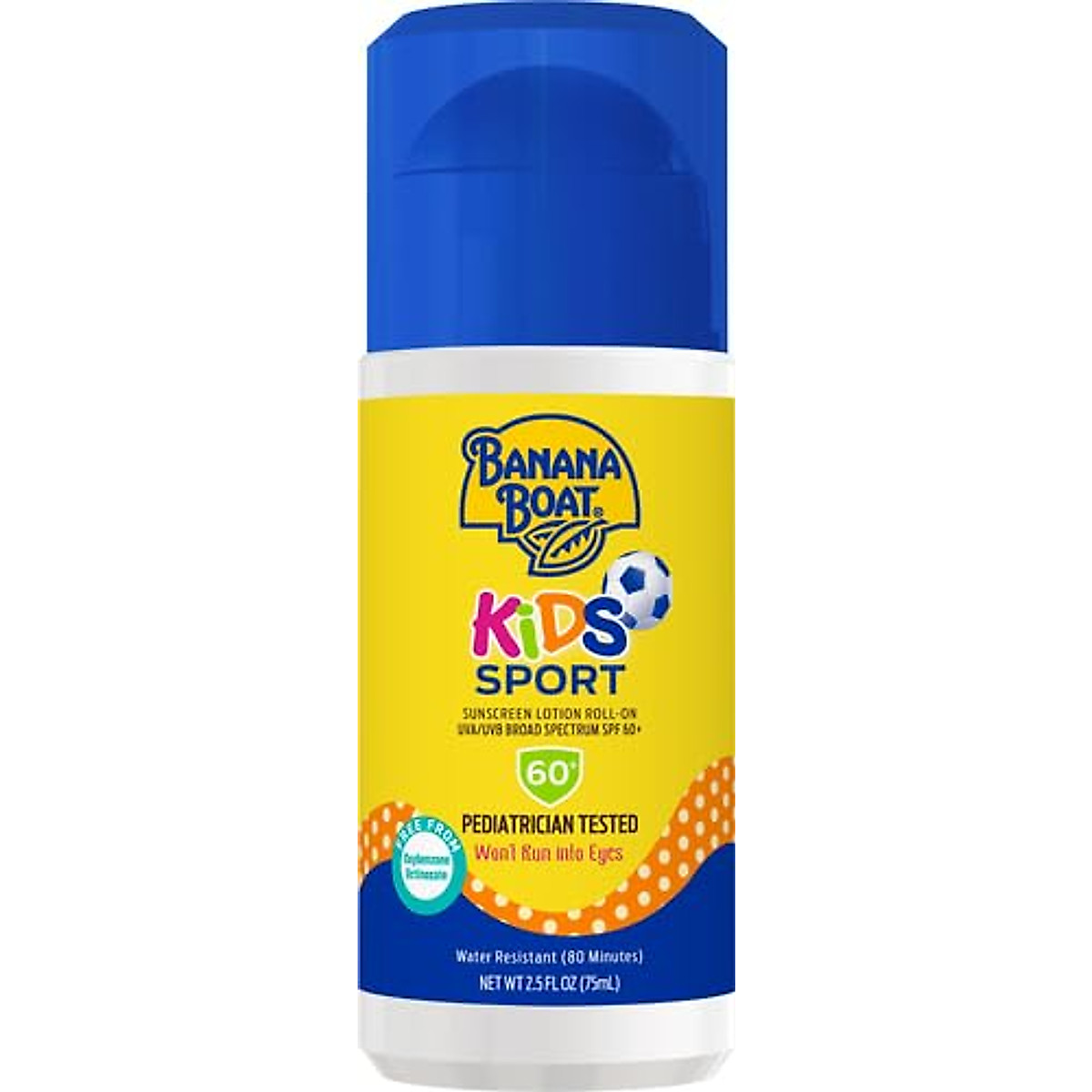 Banana Boat Kids Sport Sunscreen Roll On Lotion SPF 60, 2.5oz | Travel Size Sunscreen for Kids, Kids Roll On Sunscreen, Kids Sunblock, Travel Sunscreen, Sunscreen Stick, Kids Sunscreen SPF 60, 2.5oz