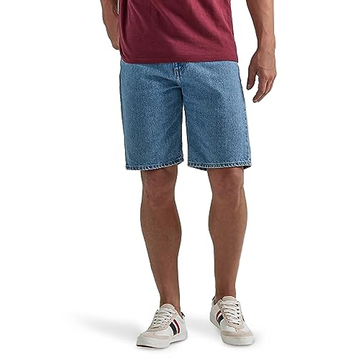 Wrangler Authentics Men's Classic Relaxed Fit Five Pocket Jean Short, Light Stonewash, 38