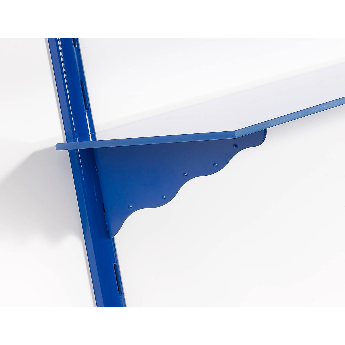 LTL Home Products Puzzle Glass Wall Shelf Kit, 7" x 24", Wave Blue