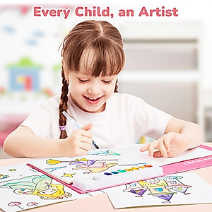 JoyCat Paint with Water Coloring Books for Toddlers, Watercolor Painting Sets for Kids Ages 3-5 4-8, Arts and Crafts Drawing Activities Toy Birthday Gift for Boys Girls (Unicorn)