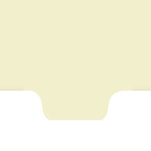 Individual Chart Divider Sheets Used to Build Chart Divider Sets for Medical Practices, 1/6th Cut, Tabs on Bottom, Position: #5, Blank (Pack of 100)