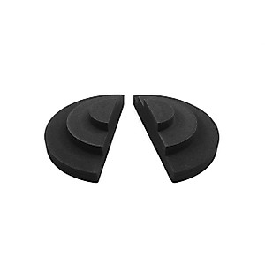 Polar Whale 2 Dessert Cupcake Display Stands 3 Tier Half Circle Kitchen Dining Room Restaurant Countertop Entertainment Tabletop Durable Black Foam Washable Waterproof 18 x 9 x 4 Inches