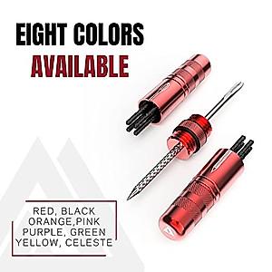 KOM Cycling Tubeless Tire Repair Kit for Bikes 8 Colors! Fixes Mountain Bike and Road Bicycle Tire Punctures Tubeless Tire Repair Tool Replacement Bacon Strips Bundle