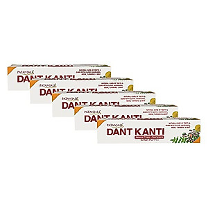 Patanjali Dant Kanti Toothpaste(Pack of 5 - 200g each) by Patanjali