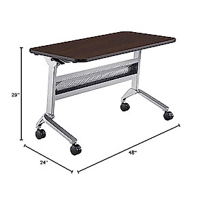 Safco Products Flip-N-Go Training Table, Mocha