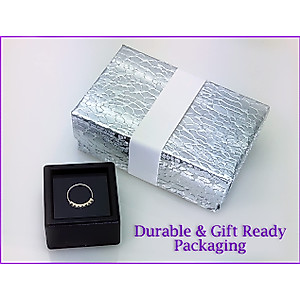 Jewelry Avalanche 20G 14Kt Nose Ring with 7-stone 0.07ctw Diamonds - 8mm Inside Diameter Nose Hoop - Prong set Stone Half Eternity Nose Ring Yellow Gold/Rose Gold/White Gold 14K White Gold-WGDIA