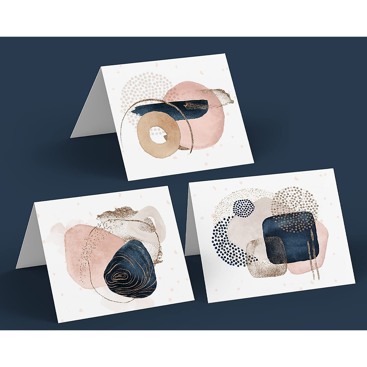 Paper Clever Party Abstract Watercolor Thank You Cards with Envelopes for All Occasions, Wedding, Graduation, Everyday Essentials, Simple Multi Note Set Folded, 20 Pack