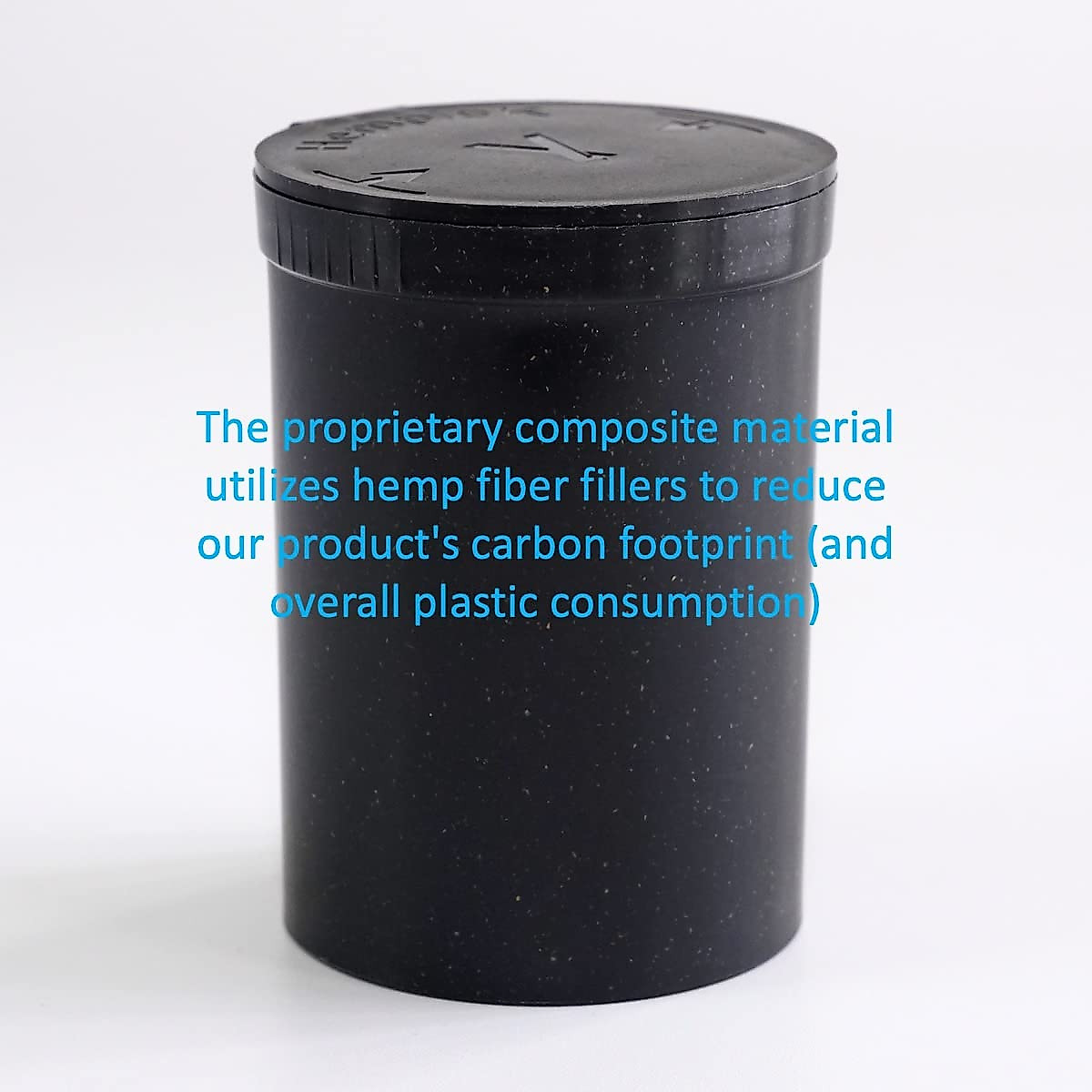 Pop Top Containers by HemploK | 500 Pack of 30 Dram Airtight Storage Containers with Child Resistant Lid | Hemp-Plastic Reusable Waterproof Smell Proof Containers | 7 g [1/4 oz] Pop Top Pill Bottles