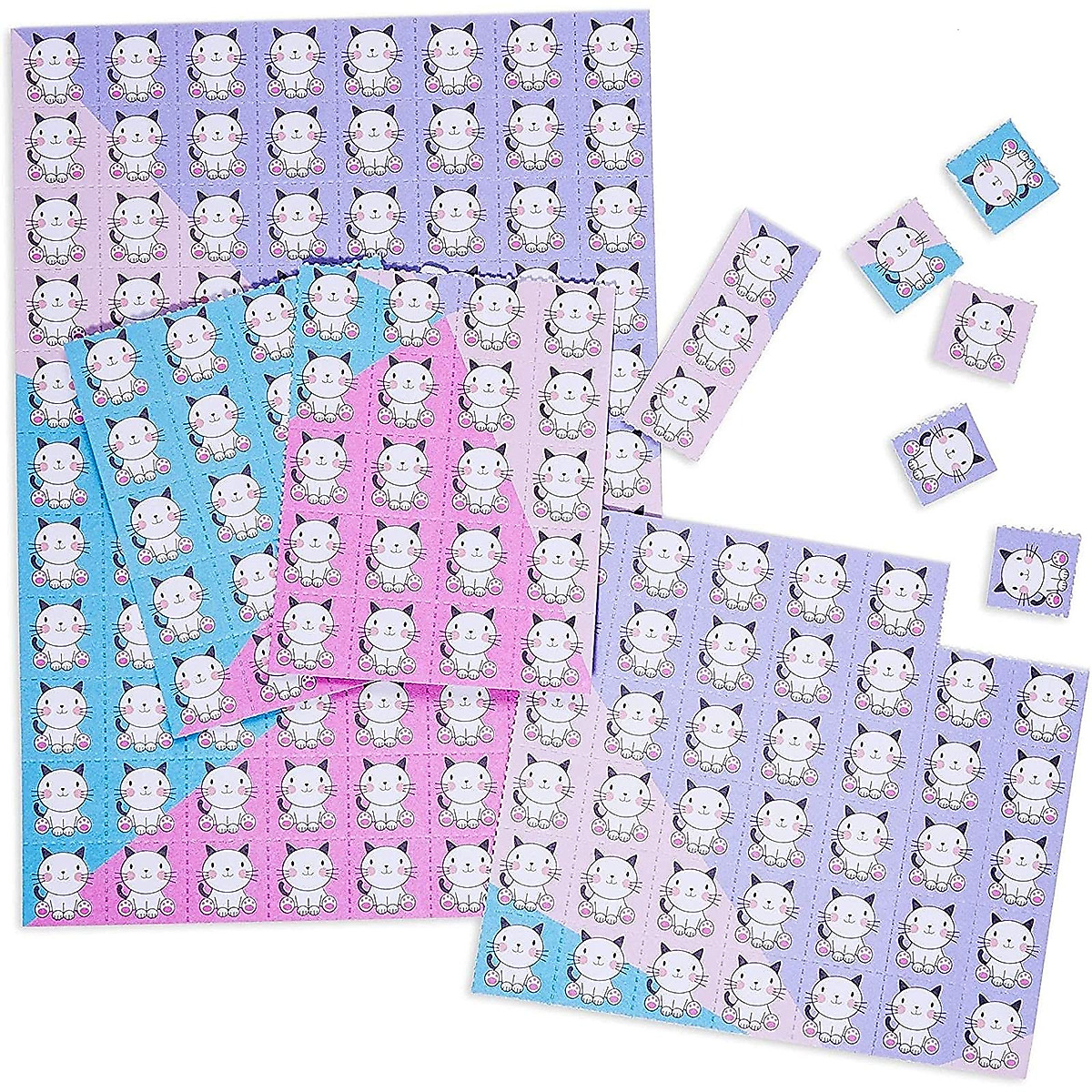 36 Pack Cat Themed Bingo Cards for Girls Birthday Party, Pet Kitten Themed Game with Caller Chips (5x7 in)