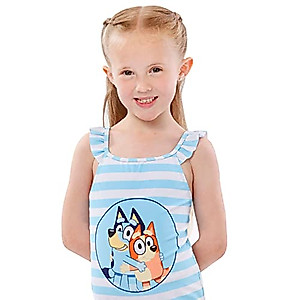 Bluey Girls Swimming Costume | Bingo Swimsuit | Blue | 8 | Kids Swimwear | Official Merchandise