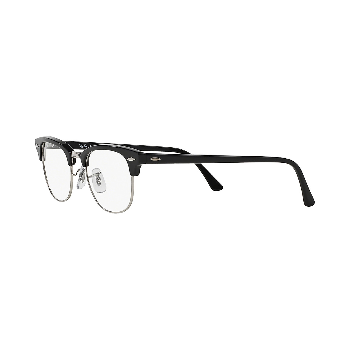 Ray-Ban Unisex 5154 Clubmaster Eyeglasses Shiny Black 49mm