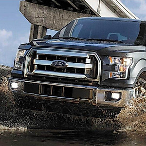 Kiwi Master Upgrade F150 LED Fog Lights for 2015-2020 Ford F-150 4 Inch LED Fog Light Assembly Kit, Waterproof LED Bumper Lamps Set, 1 Pair