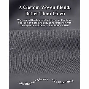 Lasuens Linen Duvet Cover Set Queen - 70% Viscose from Bamboo 30% Flax Linen, Soft Cooling and Airy Comforter Cover, Luxury Bedding Set, 1 Duvet Cover, 2 Shams, 3 Pieces, Quiet Shade Grey - 90" x 92"