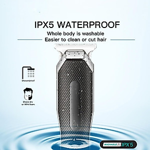 HARUE Hair Clippers for Men, Professional Electric Hair Trimmer Barber Hair Clipper Rechargeable Hair Cutting Machine Haircut Men Cordless Hair Cutter Corded