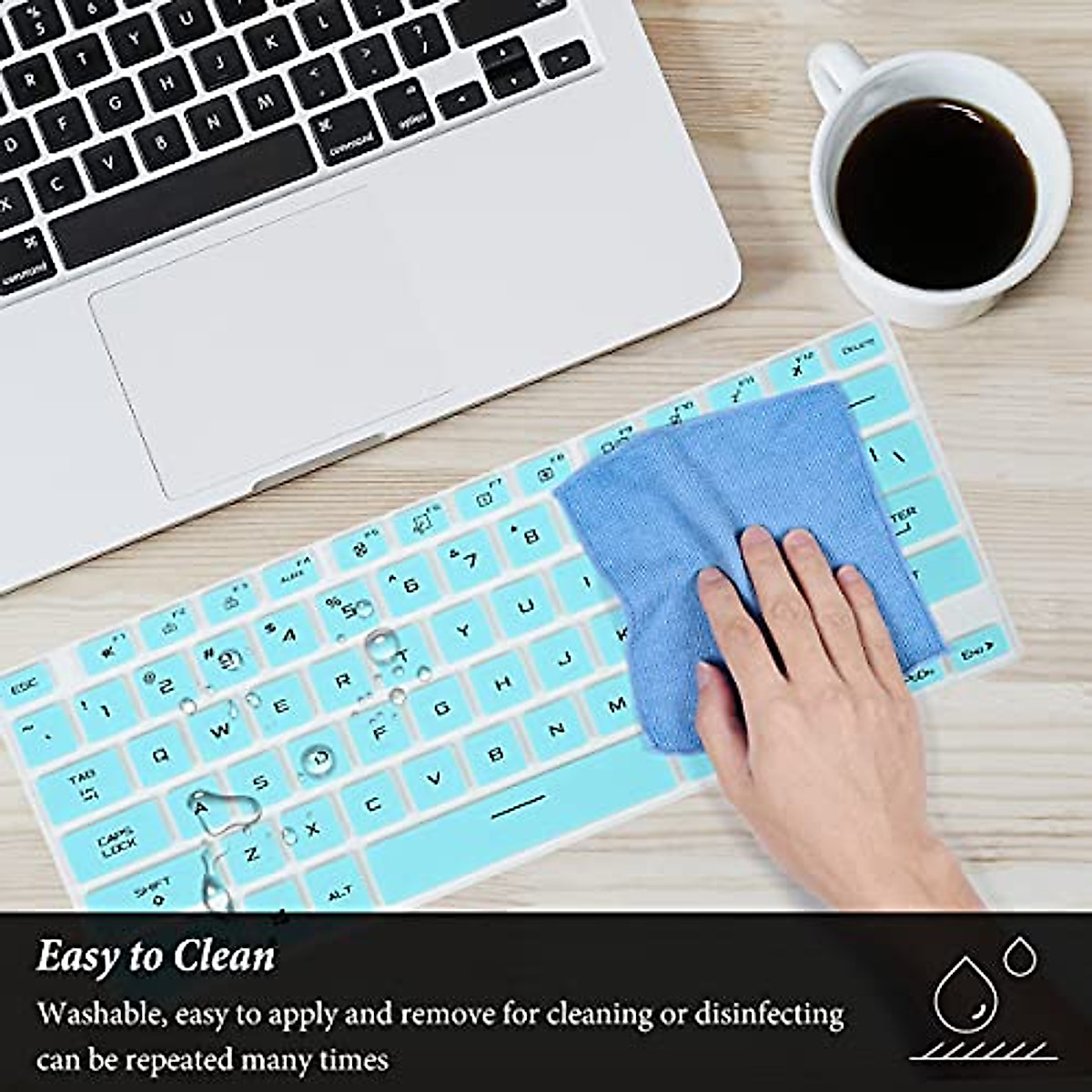 Keyboard Cover for 15.6" ASUS TUF Dash F15 FX516 FX516PM FX516PR TUF516PE/15.6" 14" ASUS ROG Zephyrus G15 GA503 G14 GA402,16" ASUS Zephyrus M16 GU603/13.4" ASUS ROG Flow X13 GV301QH Skin-Mint