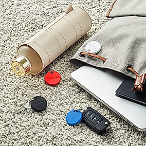 Chipolo (2020) - Finder, Bluetooth Tracker, Item Finder. Free Premium Features. iOS and Android Compatible (ONE 4 Pack, Blue, Red, Black, White)