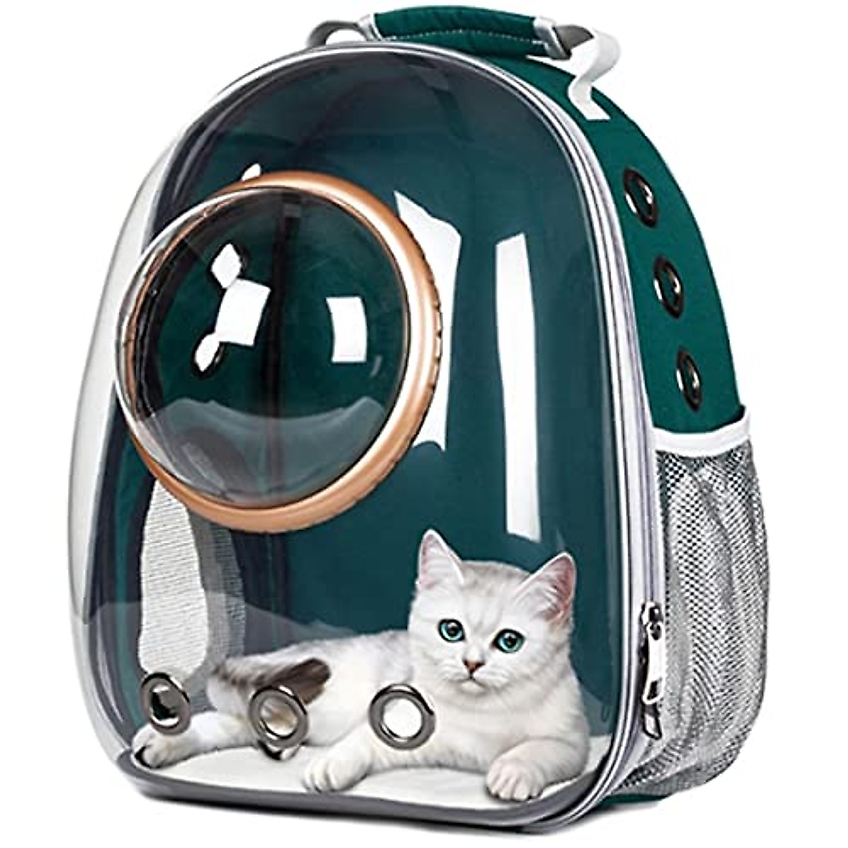 Pet Backpack Carrier Small Puppy Bunny Kitten Airline Approved Space Capsule Bubble Transparent Sightseeing Backpack Birds Travel Cage for Hiking Walking Outdoor