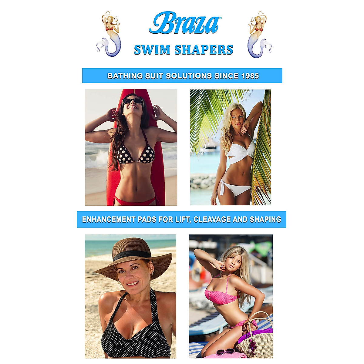 Braza Swim Shapers 'Triangle' Foam Swim Shaper - Beige - A/B