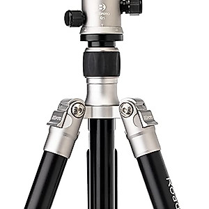 Benro MeFOTO Roadtrip Travel Tripod, Ballhead and Monopod in Titanium, 1 Series Aluminum Legs, 4 Leg Sections, Twist Leg Locks, Padded Carrying Case (BMRTATTN)