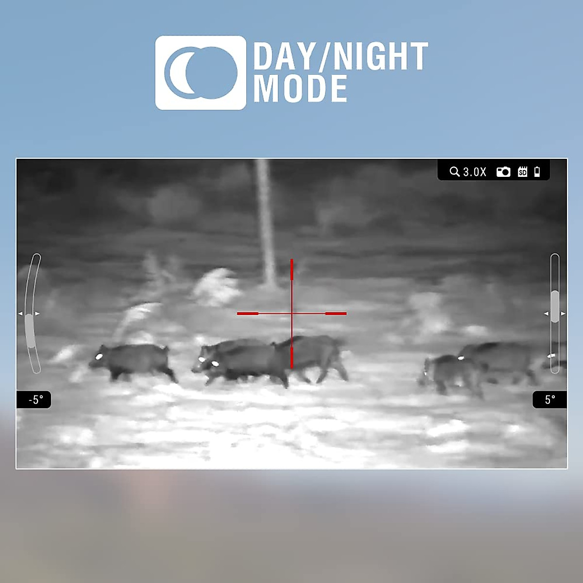 ATN X-Sight LTV 5-15x Day Night Hunting Rifle Scope, Black & IR850 Supernova Infrared Illuminator for hunting, law enforcement,Military use, includes IR Illuminator, Easy rail mounting system