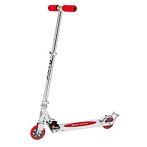Razor AW Kick Scooter for Kids - Wheelie Bar, Lightweight, Foldable, Aluminum Frame, and Adjustable Handlebars