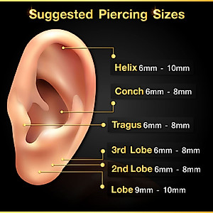 4PCS Steel Internally Lip Studs 16g 1.2mm 5/16 8mm 3mm Crystal Ball Labret Snake Bite Tragus Earrings Piercing Jewelry 9026